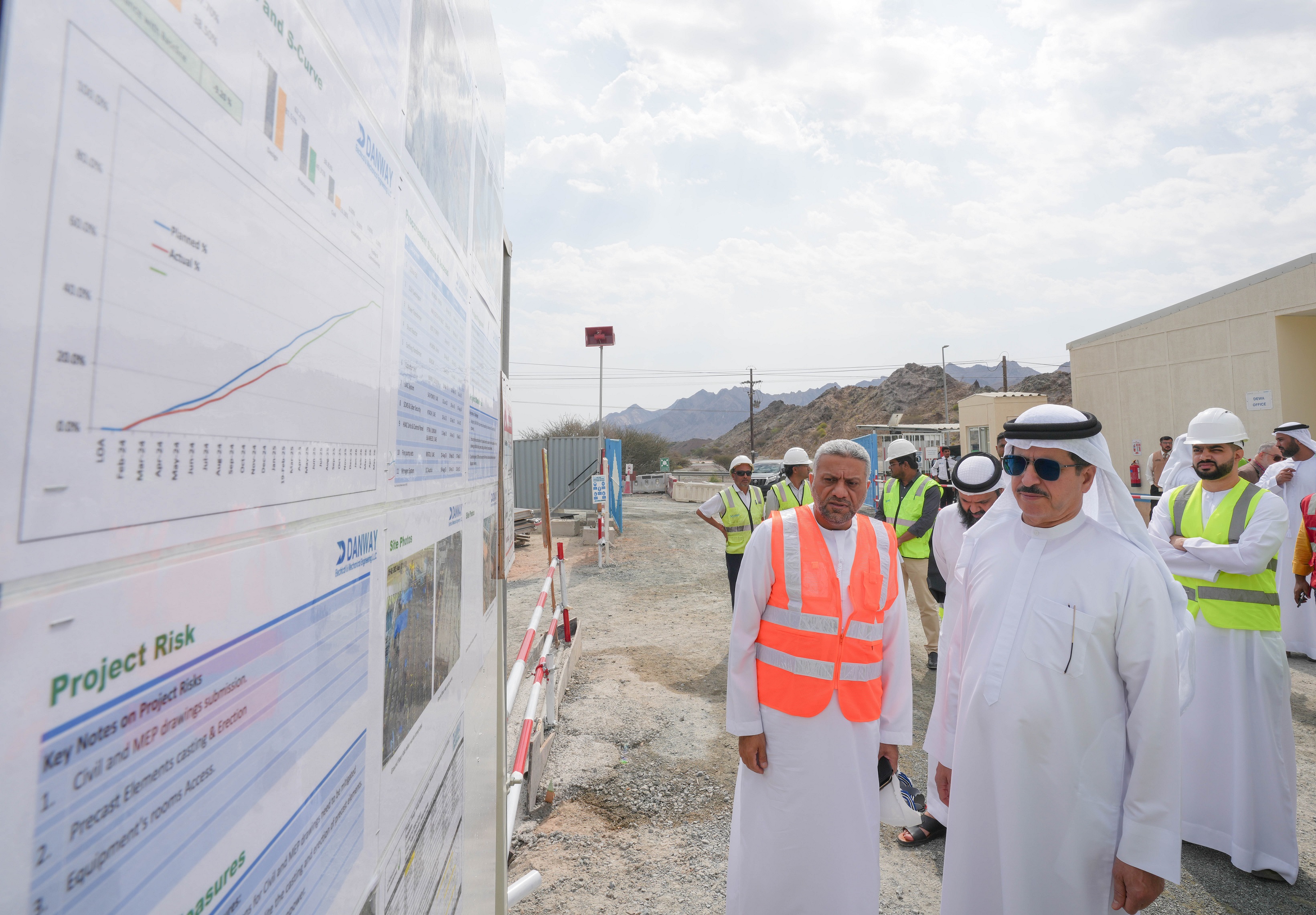 Saeed Mohammed Al Tayer inspects electricity infrastructure projects