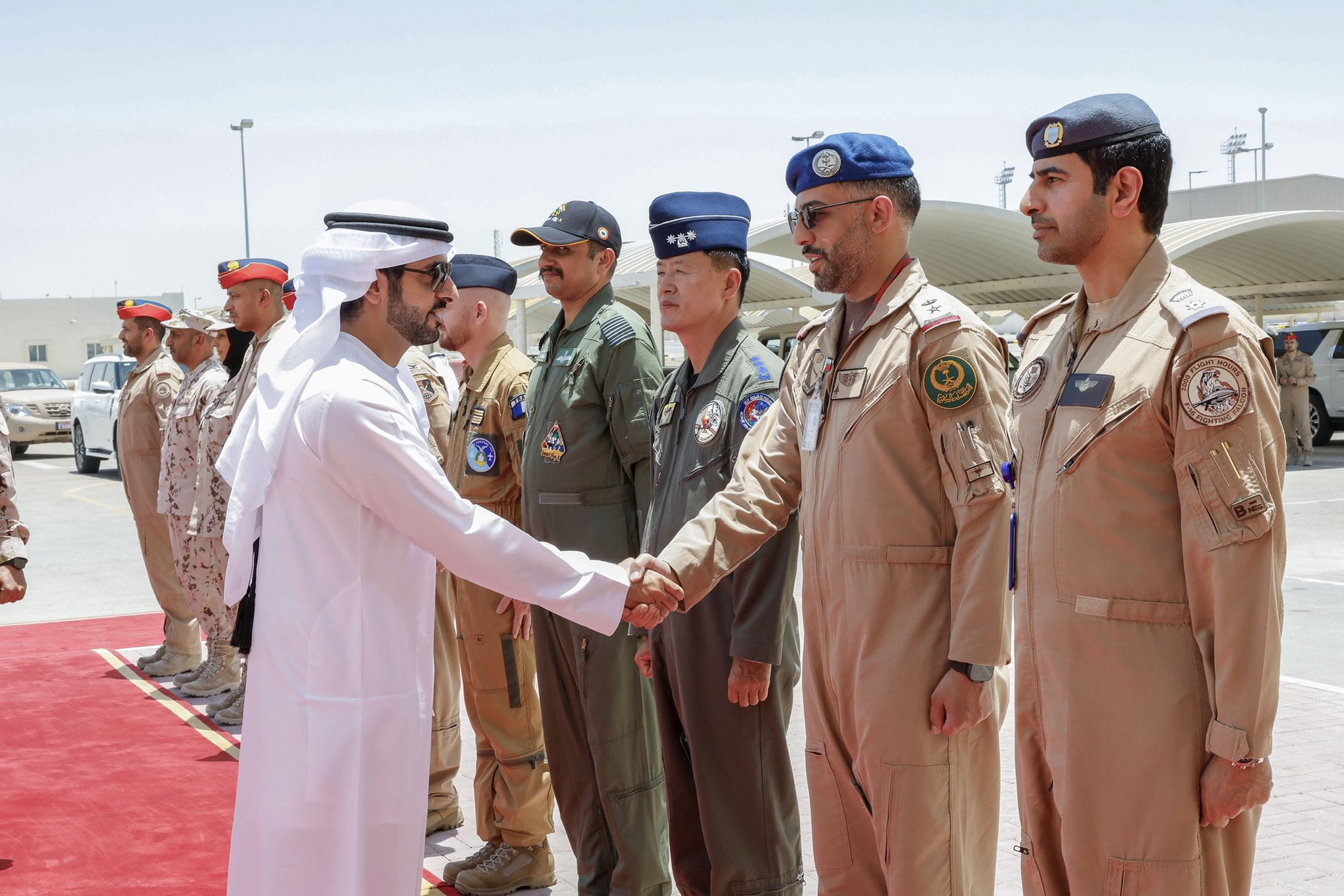 Hamdan bin Mohammed attends joint military exercise “Desert Flag 10”
