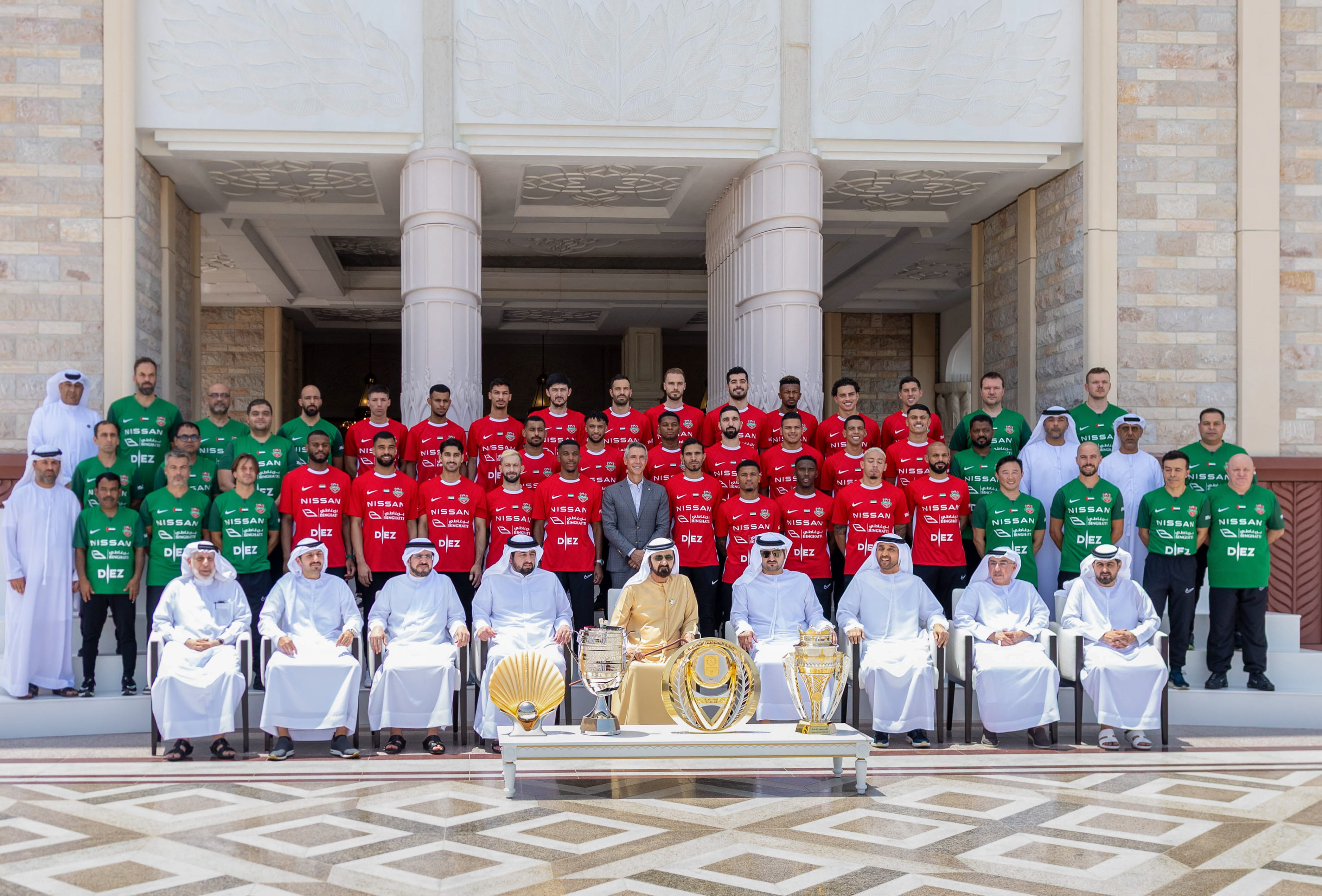 Mohammed bin Rashid receives Shabab Al Ahli Football Club following ...
